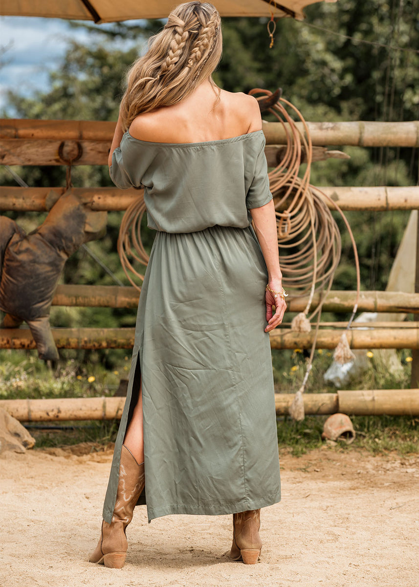 Vestido Lila Verde – VIDA MÍA